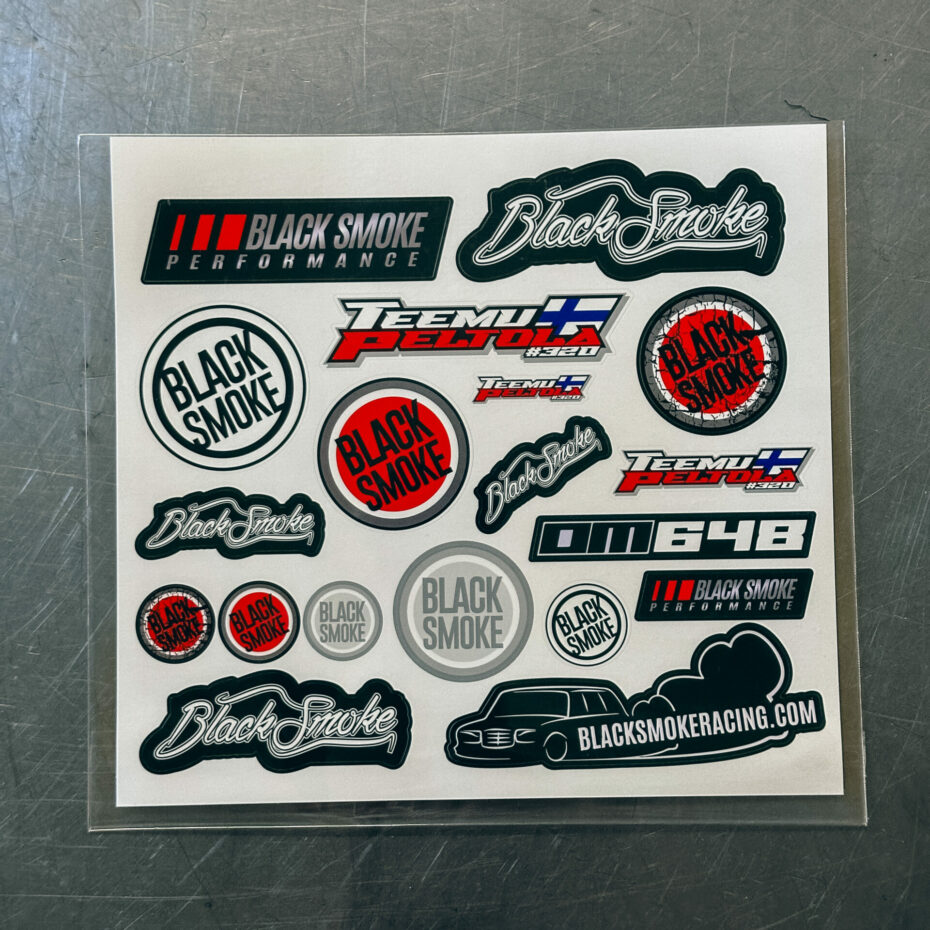 Sticker pack White - Black Smoke Ltd